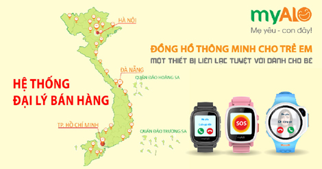 Cửa hàng bán đồng hồ định vị trẻ em myAlo tại Hà Nội